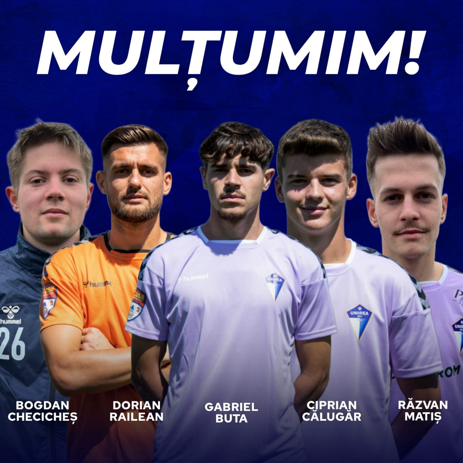 MULȚUMIM! • FC Unirea Dej
